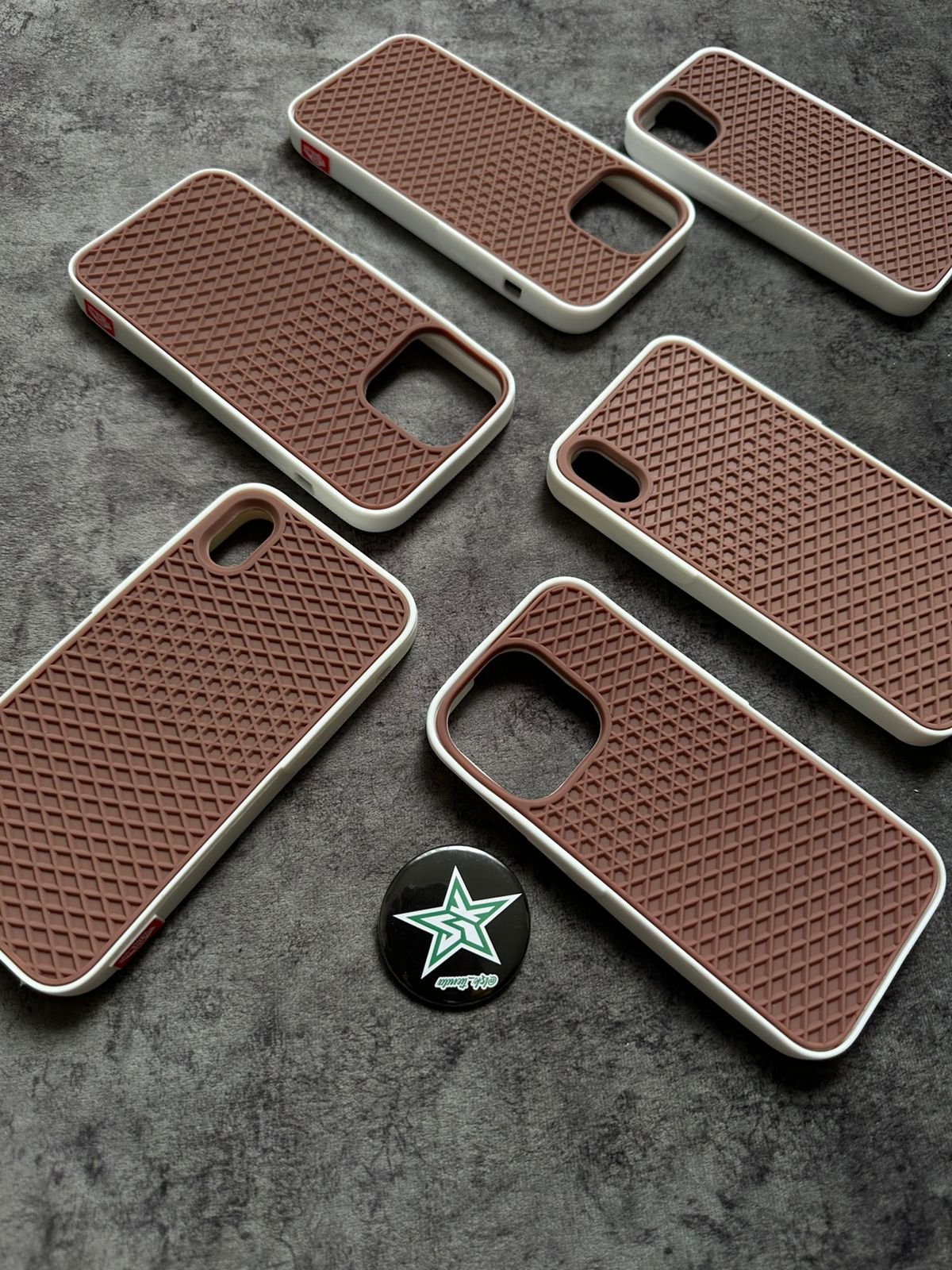 Funda iPhone Vans Case Waffle Blanco Café - Lsktienda