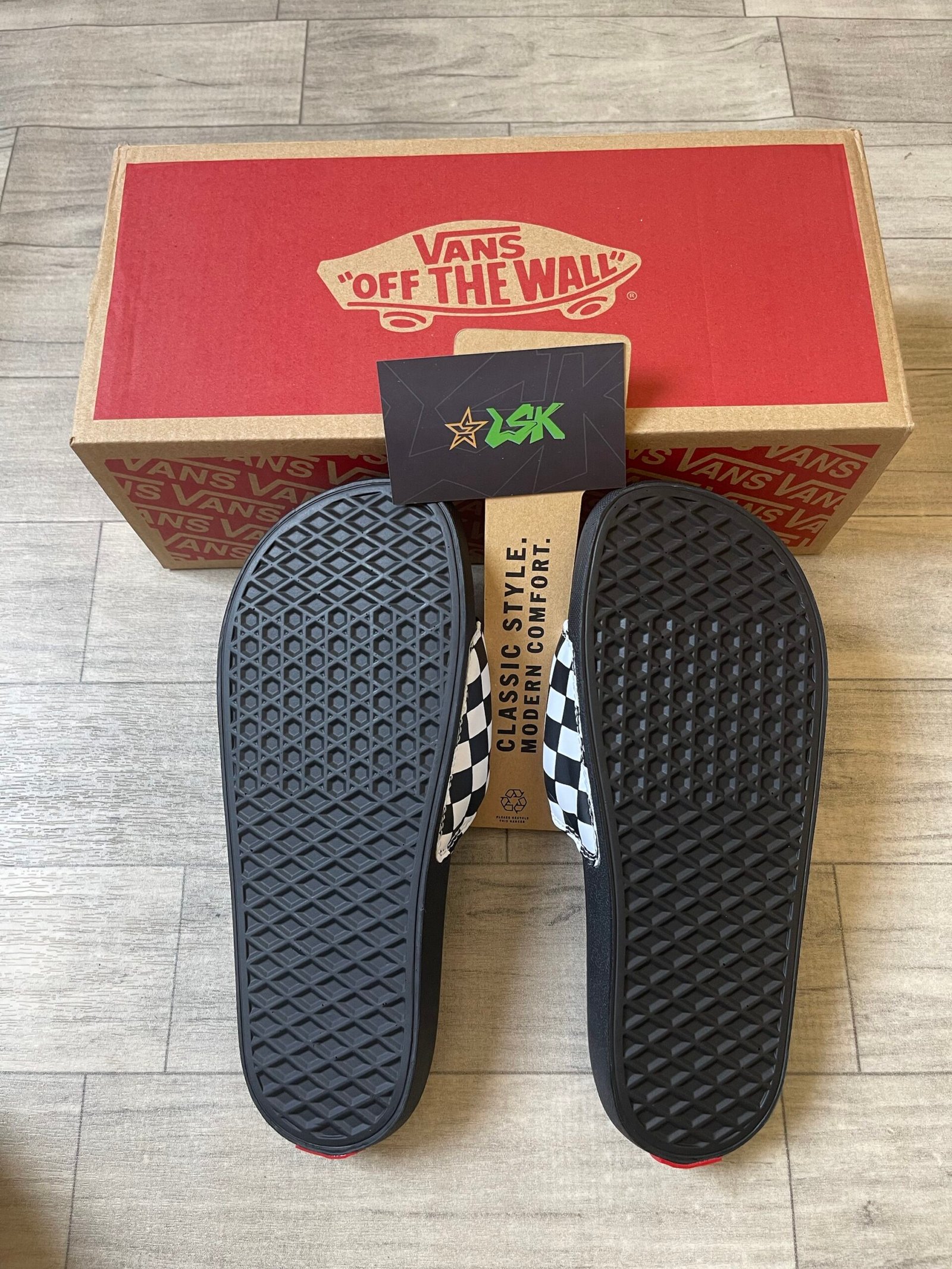Chanclas Surf Negras La Costa SLIDE-ON CHECKER VANS - Lsktienda